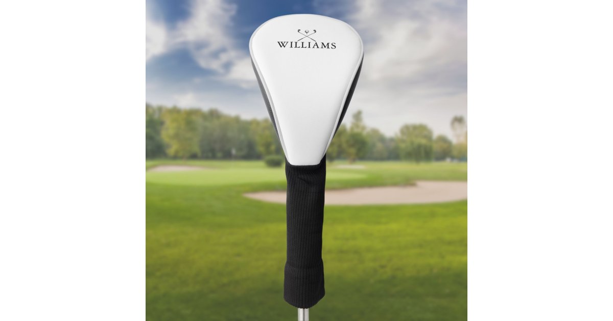 Classic Personalized Name Golf Clubs Golf Head Cover | Zazzle