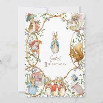 Classic Peter the Rabbit Birthday Invitation | Zazzle