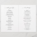 Classic Photo Elegant Wedding Program | Zazzle