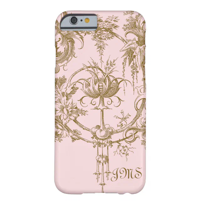 Classic Pink and Brown Toile Pattern Case-Mate iPhone Case | Zazzle