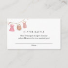Classic Pink Baby Diaper Raffle Card | Zazzle