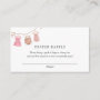 Classic Pink Baby Diaper Raffle Card | Zazzle