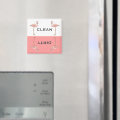Classic Pink Flamingo Clean Dirty Dishwasher Magnet | Zazzle