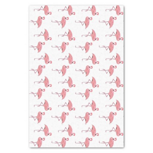 Classic Pink Flamingo Pattern Tissue Paper | Zazzle