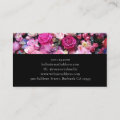 Classic Pink Flowers Florist Flower Shop Business Card | Zazzle