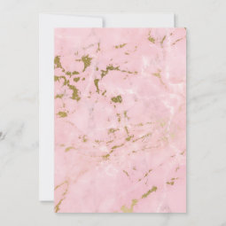 CLASSIC PINK GOLD MARBLE ABSTRACT LAYER WEDDING INVITATION | Zazzle