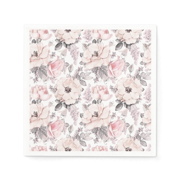 Classic Pink & Gray Pattern Fabric | Zazzle