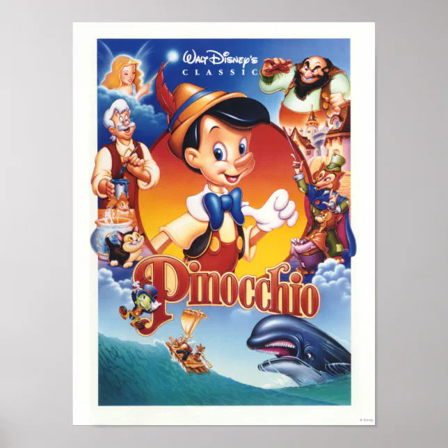 Classic Pinocchio Poster | Zazzle