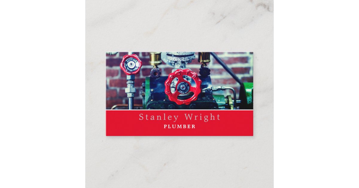 Classic Pipes, Plumber, Plumbing Business Card | Zazzle.com
