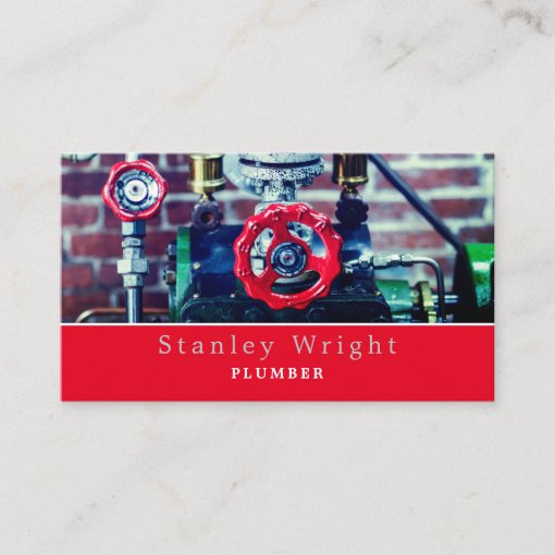 Classic Pipes, Plumber, Plumbing Business Card | Zazzle