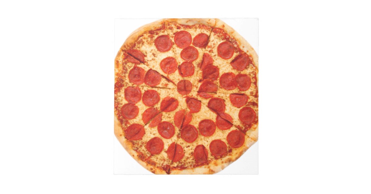 classic pizza lover notepad | Zazzle