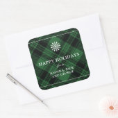 Classic Plaid Holiday Sticker | Zazzle