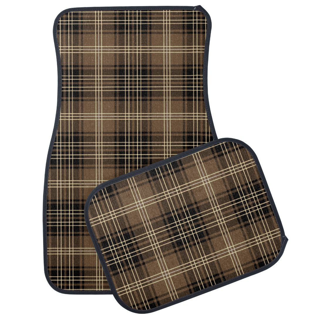 Classic plaid pattern tartan car mat | Zazzle