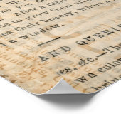 Classic Pointing Finger Art Newspaper Background Poster | Zazzle