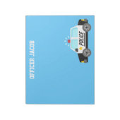 Classic Police Car with Siren Kids Notepad | Zazzle