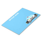 Classic Police Car with Siren Kids Notepad | Zazzle
