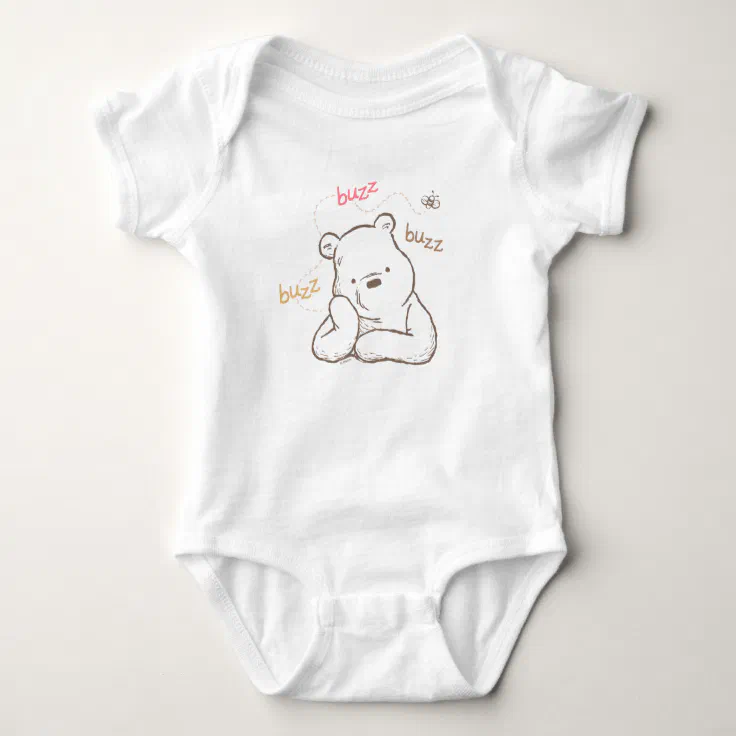Classic Pooh | Buzz Buzz Buzz Baby Bodysuit | Zazzle