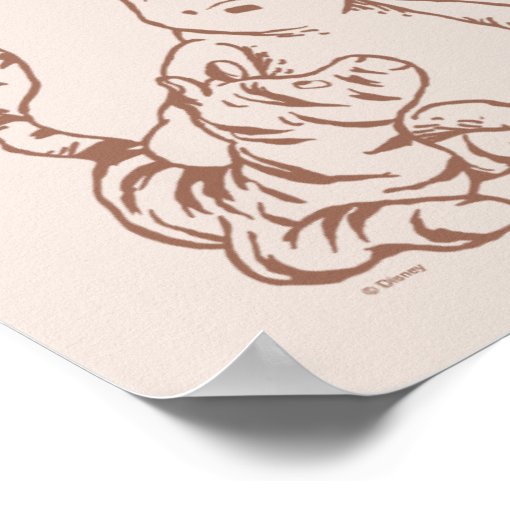 Classic Pooh & Tigger 1st Birthday Welcome Poster | Zazzle