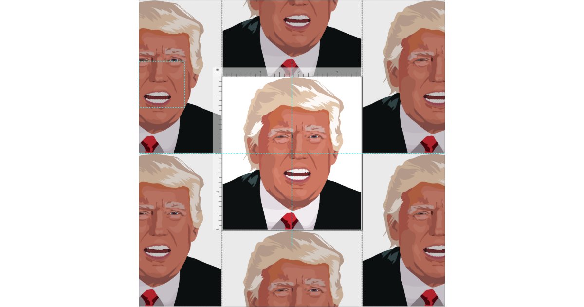 Classic President Donald Trump Fabric | Zazzle