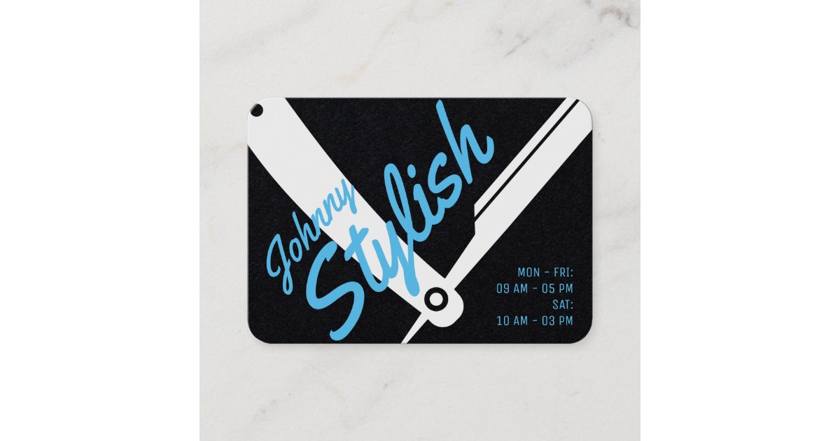 Classic professional stand out black business card | Zazzle
