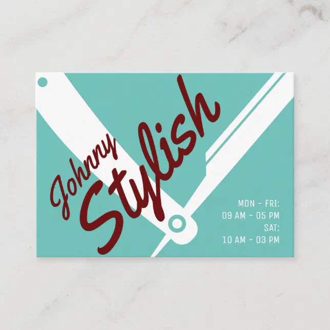 Classic professional stand out blue business card | Zazzle