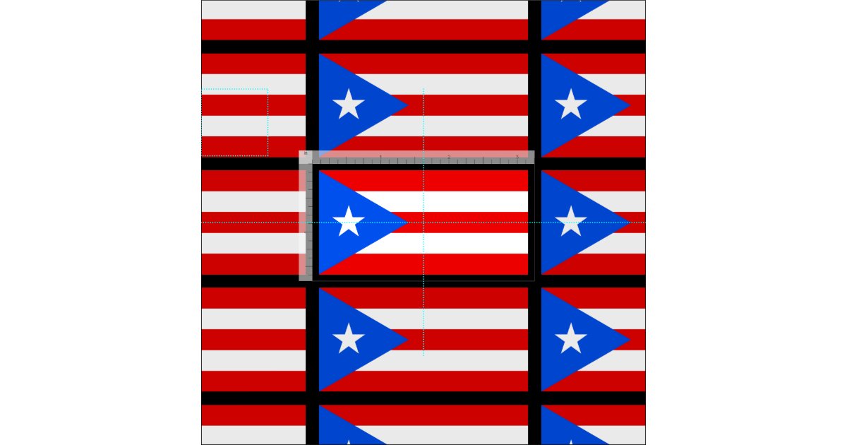 Classic Puerto Rican Flag Fabric | Zazzle