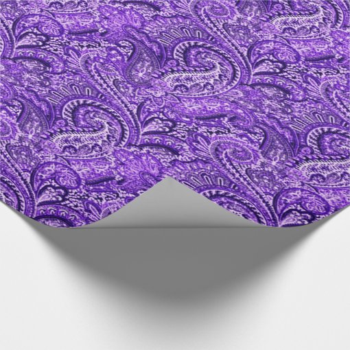 Classic Purple Paisley Wrapping Paper | Zazzle