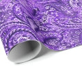 Classic Purple Paisley Wrapping Paper | Zazzle