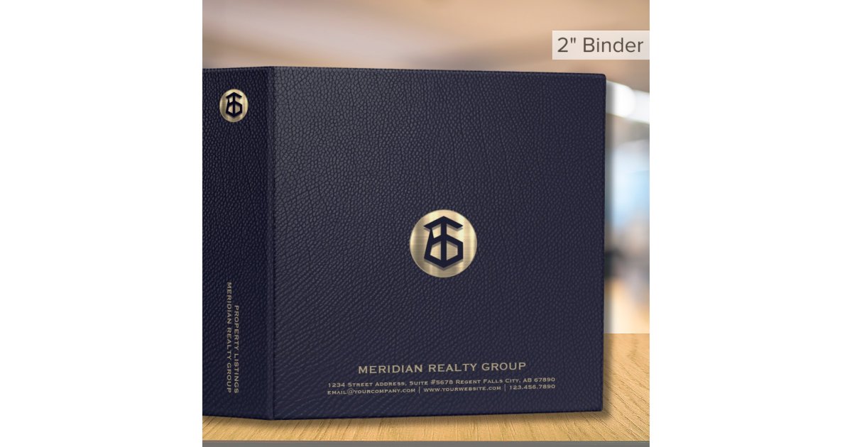Classic Real Estate Binder 2-inch | Zazzle