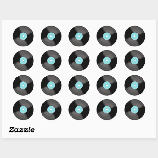 Classic Record Stickers | Zazzle