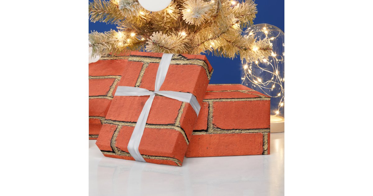 Classic Red Brick Wrapping Paper | Zazzle