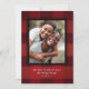 Classic Red Buffalo Plaid Photo Holiday Card | Zazzle