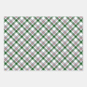 Classic Red Green Blue White Plaid Check Pattern Wrapping Paper Sheets ...