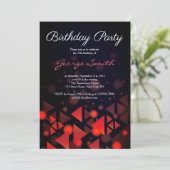 Classic Red Old School Birthday Party Invite | Zazzle