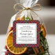 Classic Red Tartan Holiday Simmer Pot Square Sticker | Zazzle
