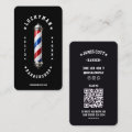 Classic Red White Blue Barber Pole Barbershop Business Card | Zazzle