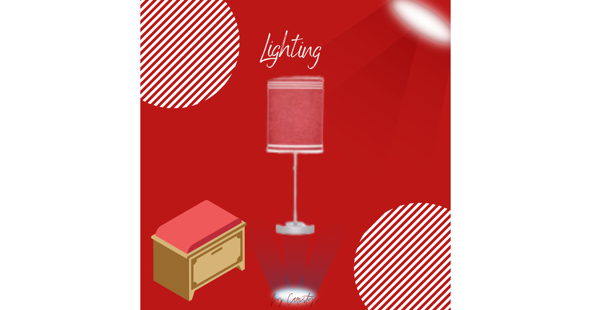 Classic Red with White Stripes Lamp Shade | Zazzle