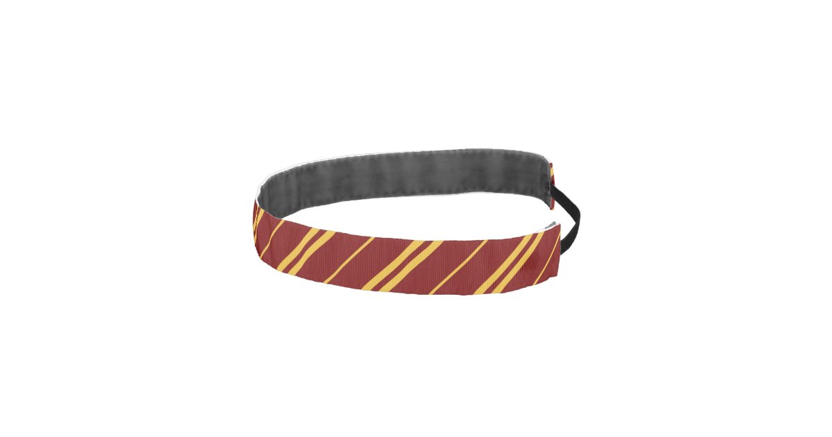 Classic Red Yellow School Stripes Vector Art Athletic Headband | Zazzle