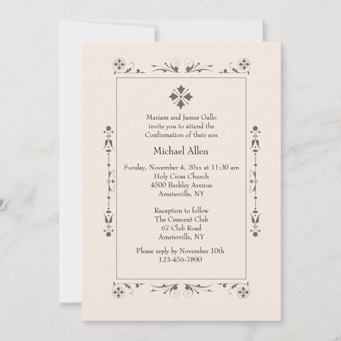 Classic Religious Invitation | Zazzle.com