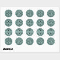 Classic Retro Blue Baked Goods Round Sticker | Zazzle