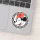 Classic Retro Minnie Mouse Checkered Sticker | Zazzle