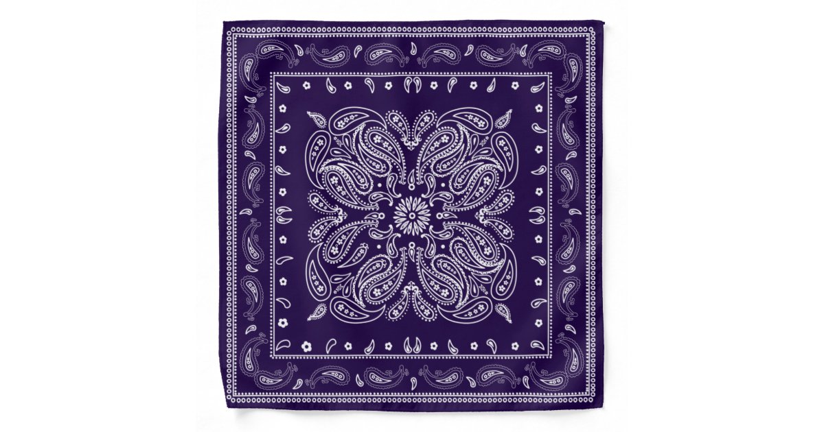 Classic Retro Purple Bandana | Zazzle