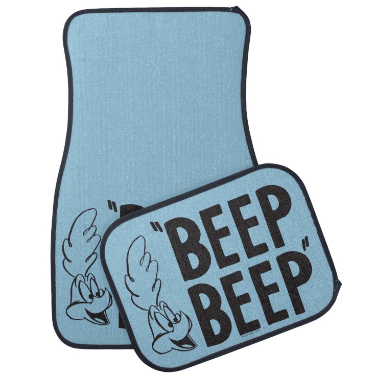 Classic ROAD RUNNER™ BEEP BEEP!™ Car Mat | Zazzle