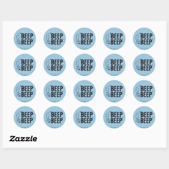Classic ROAD RUNNER™ BEEP BEEP!™ Classic Round Sticker | Zazzle