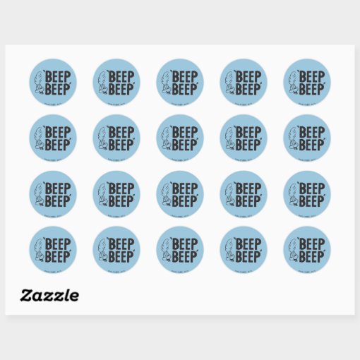 Classic ROAD RUNNER™ BEEP BEEP!™ Classic Round Sticker | Zazzle