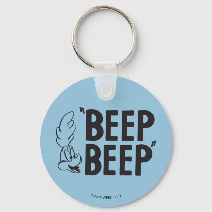 Classic ROAD RUNNER™ BEEP BEEP!™ Keychain | Zazzle