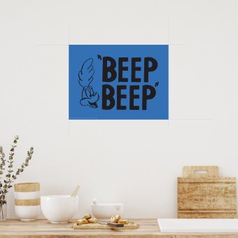 Classic ROAD RUNNER™ BEEP BEEP!™ Poster | Zazzle