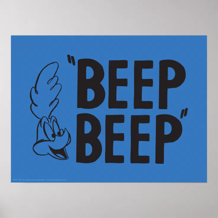 Classic ROAD RUNNER™ BEEP BEEP!™ Poster | Zazzle