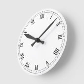 Classic Roman Numerals Round Clock | Zazzle