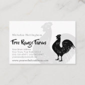 Classic Rooster Poultry Farm or Restaurant Business Card | Zazzle